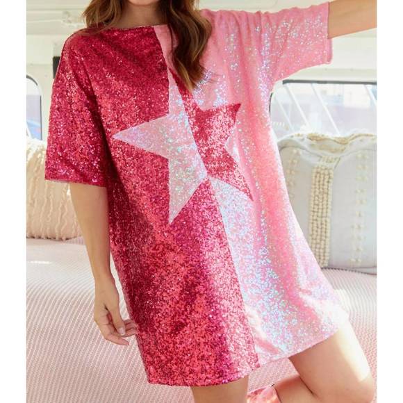 Fantastic Fawn | Dresses | New Fantastic Fawn Color Block Sequin Star ...